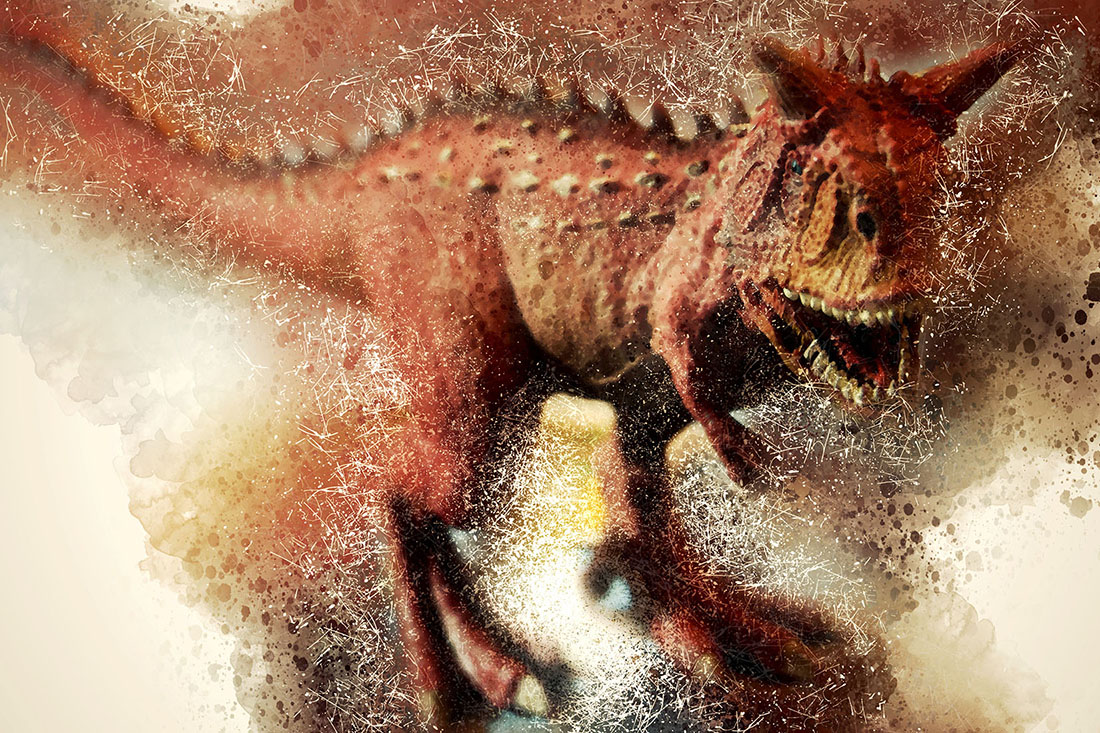 Bundle of 12 Ready-to-Print HQ Graphics of Dinosaur with Rustic Style ...