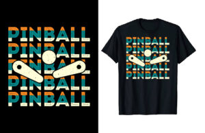 Pinball Wizard Retro Vintage Pinball Player T-shirt Design Bundle ...
