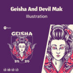 Geisha And Devil Mak Illustration – MasterBundles