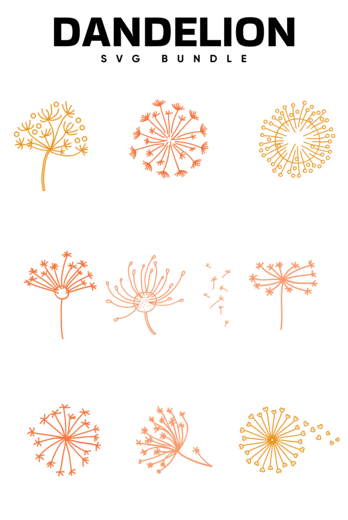 Dandelion SVG Files Bundle – MasterBundles