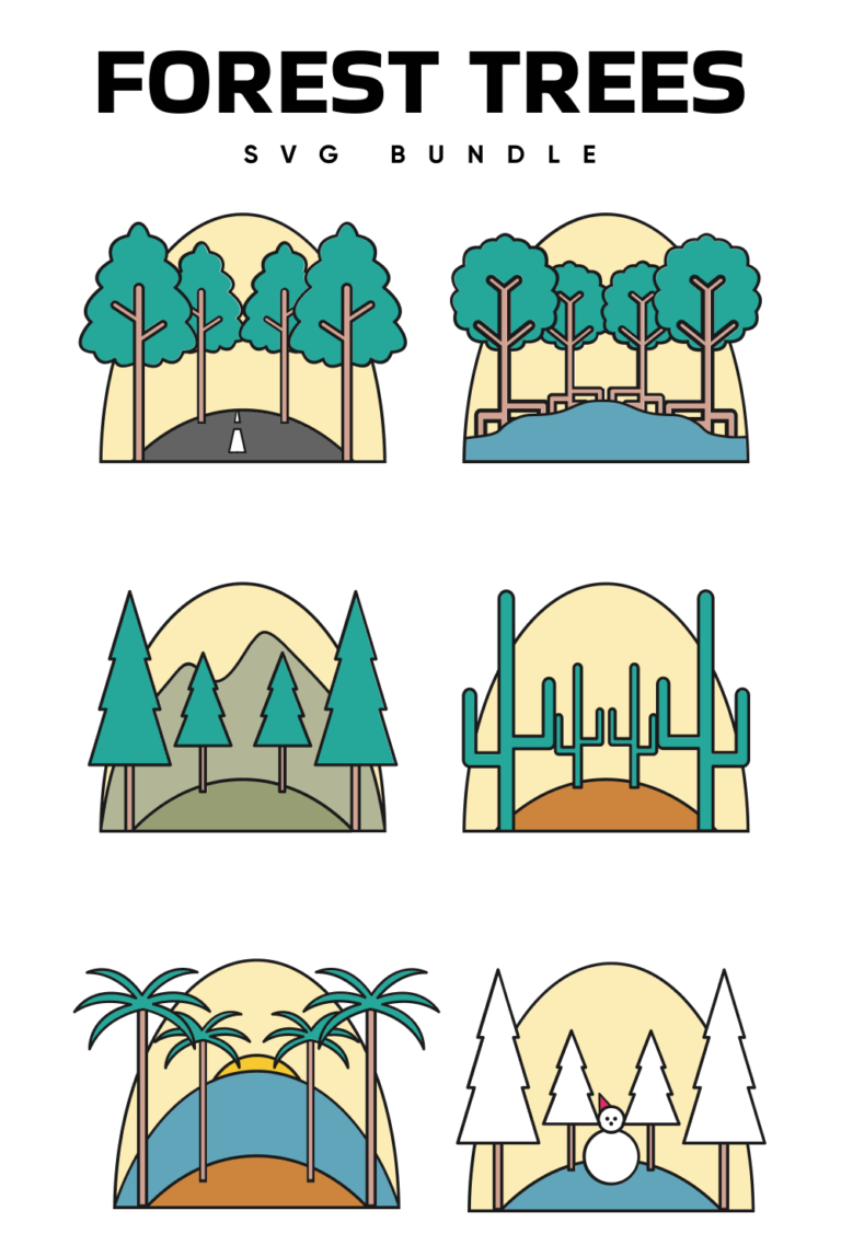 Forest Trees SVG Designs – MasterBundles