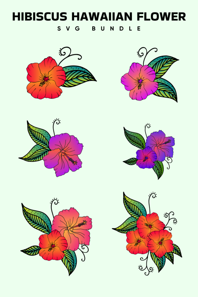 Hibiscus Hawaiian Flower SVG – MasterBundles