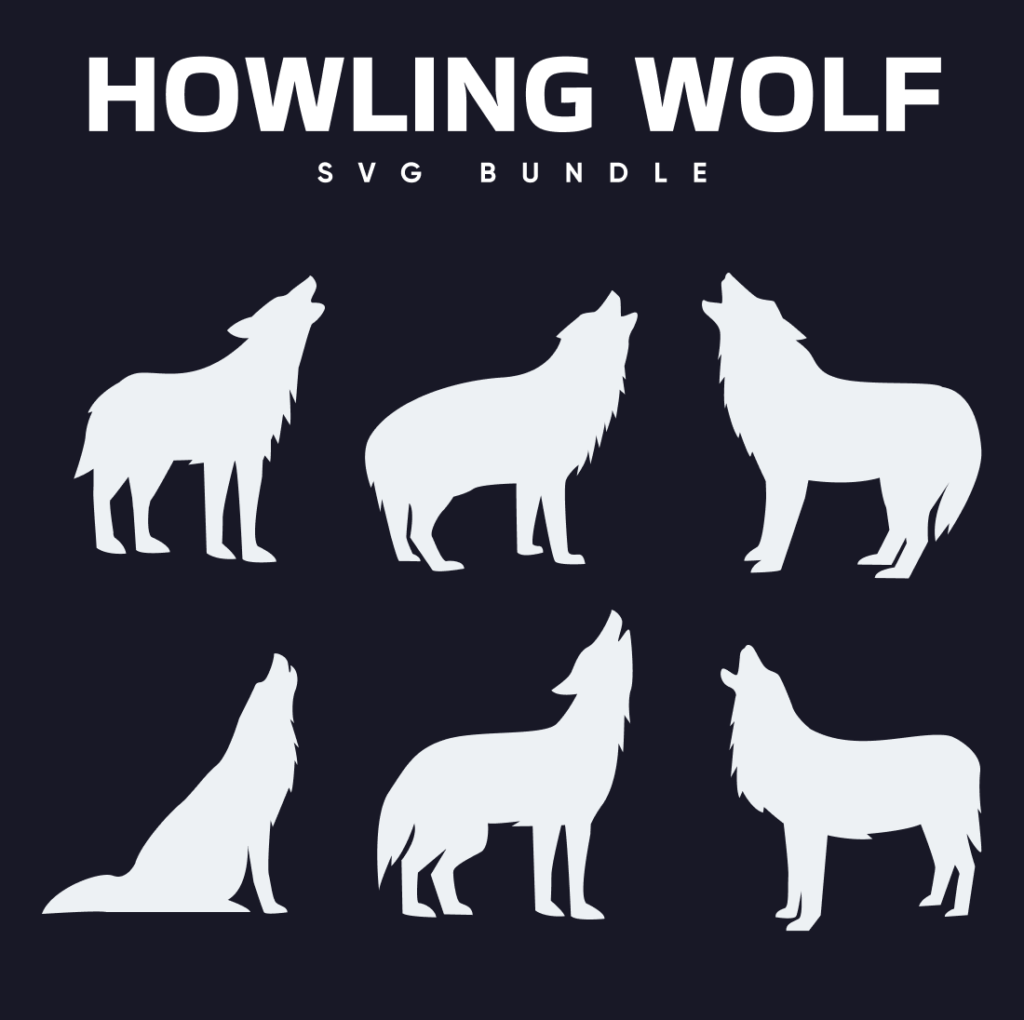 Howling Wolf SVG Files – MasterBundles