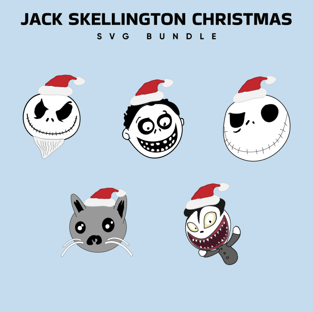Jack Skellington Christmas SVG Free – MasterBundles