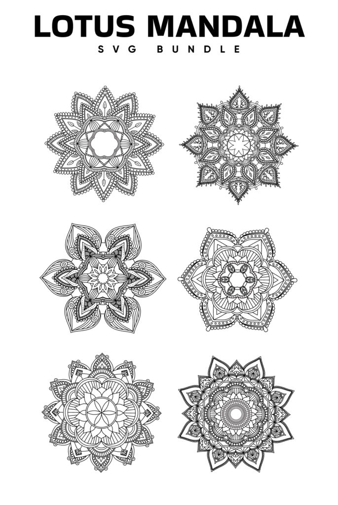 Lotus Mandala SVG Free – MasterBundles
