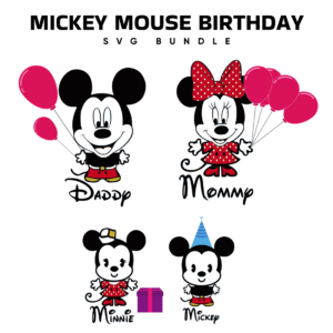 Mickey Mouse Birthday SVG Free – MasterBundles