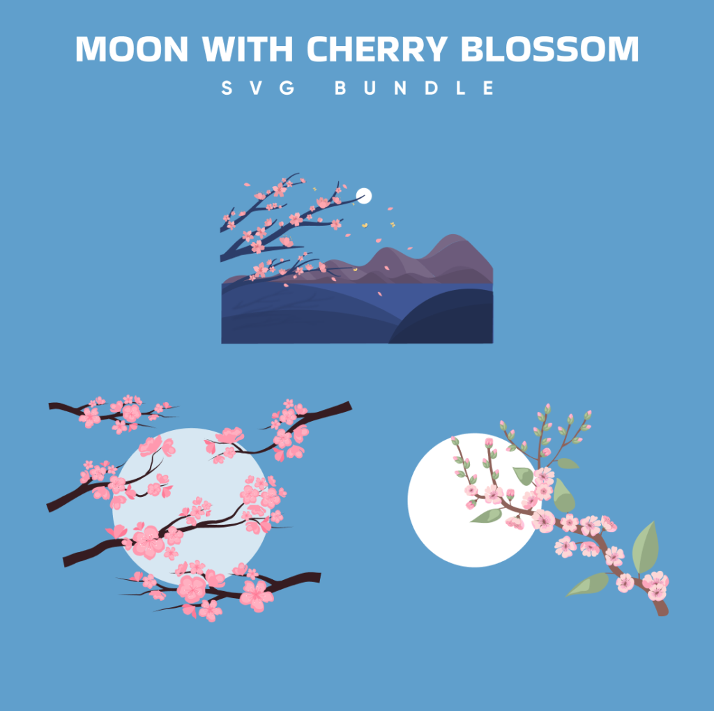 Silhouette Cherry Blossom SVG – MasterBundles