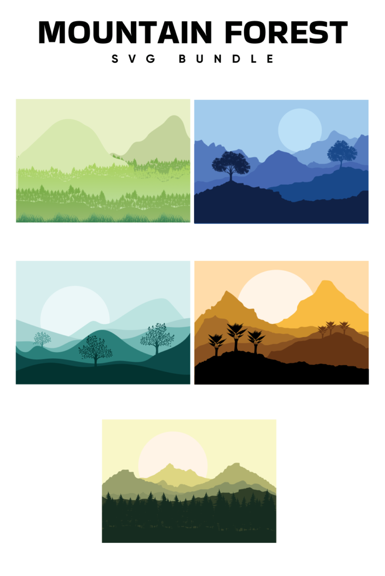 Mountain Forest SVG – MasterBundles