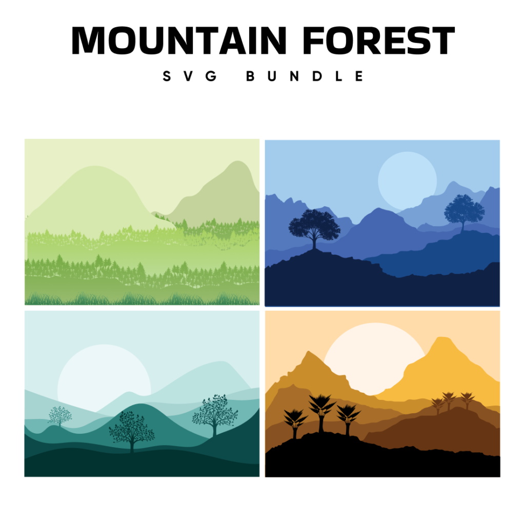 Mountain Forest SVG – MasterBundles