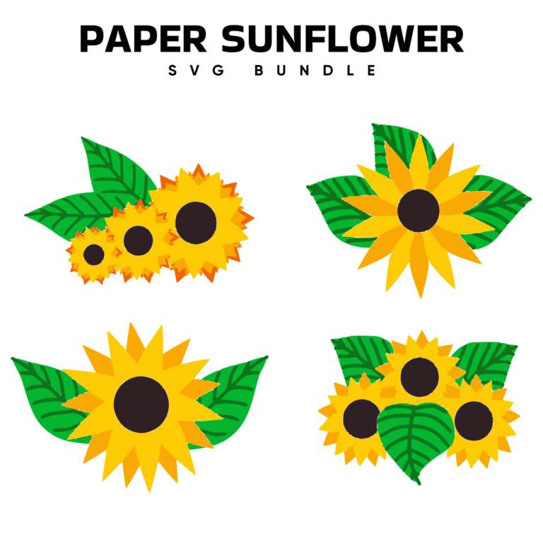 Paper Sunflower SVG Files – MasterBundles