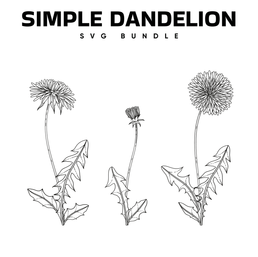 Simple Dandelion SVG – MasterBundles
