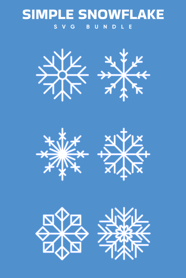 Simple Snowflake SVG – MasterBundles