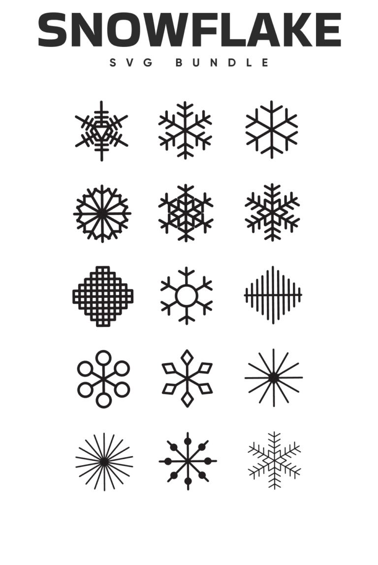 Snowflake SVG Free – MasterBundles