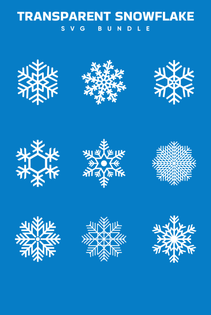 Transparent Snowflake SVG – MasterBundles