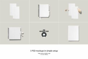 Stationery/ Notebook Mockups | MasterBundles