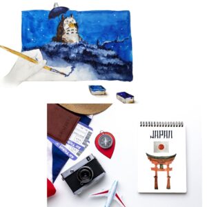 Watercolor Japan Culture Set | Master Bundles