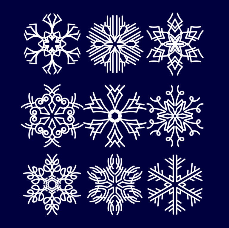 Snowflake SVG Files Bundle – MasterBundles