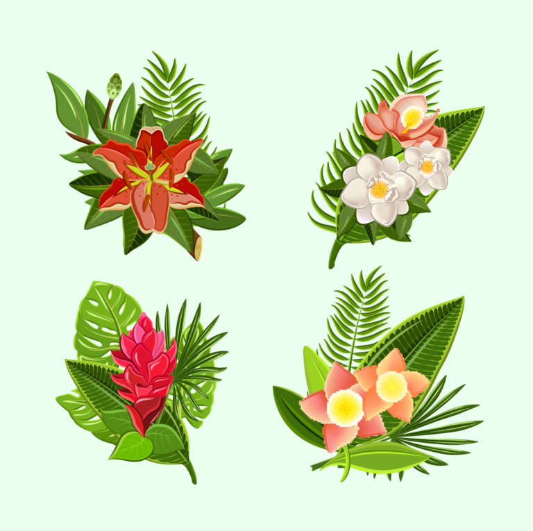 Hawaiian Flower SVG Free – MasterBundles