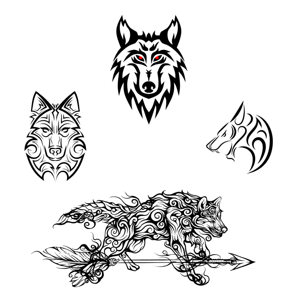 Tribal Wolf SVG Files Bundle – MasterBundles
