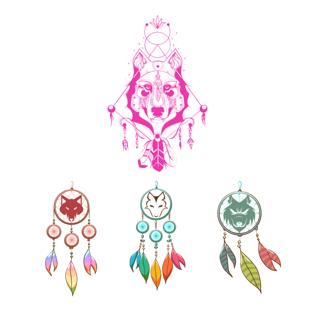 Tribal Wolf SVG Files Bundle – MasterBundles