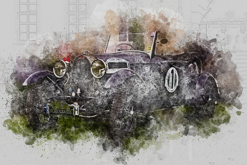 Bundle of 12 VINTAGE CLASSIC CARS HQ Graphics Ready to Print with ...
