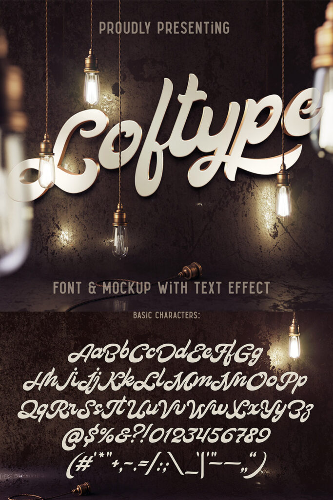 Loftype Font + Mockup - MasterBundles