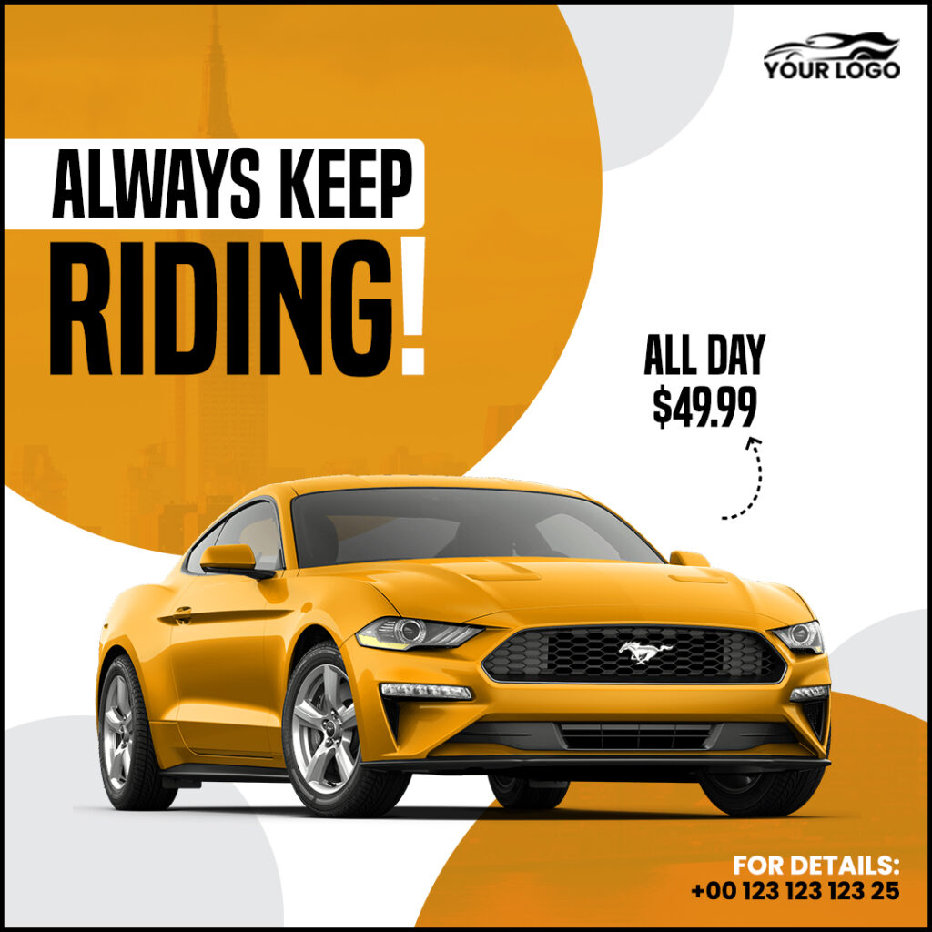 Car Design Social Media Post Template Bundle - MasterBundles