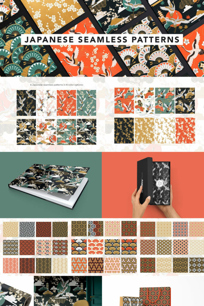Japanese Seamless Patterns. – MasterBundles