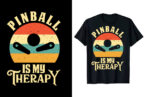 Pinball Wizard Retro Vintage Pinball Player T-shirt Design Bundle ...