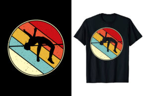 10 High Jump Vintage T-Shirt Designs Bundle - MasterBundles