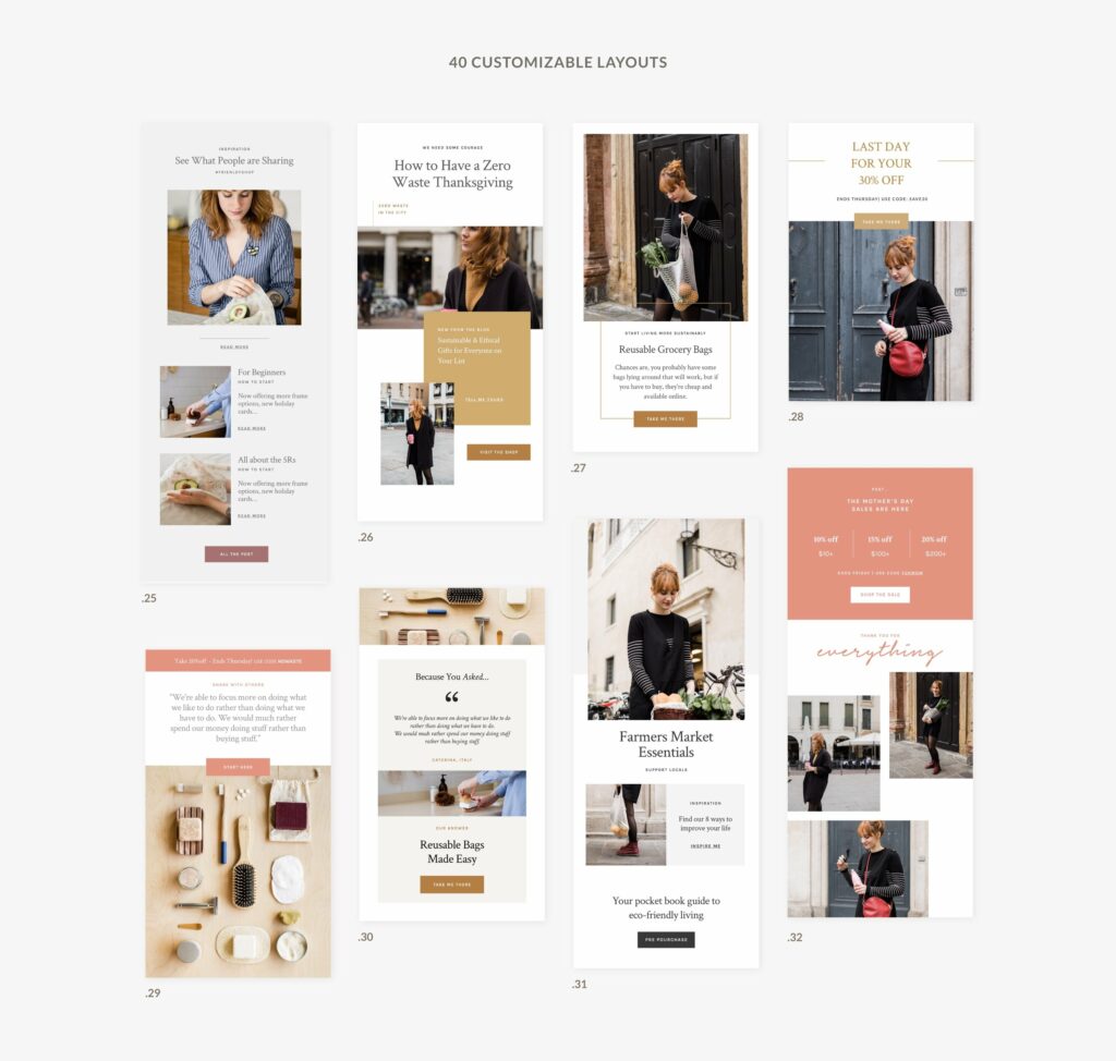 Kate Newsletter Templates – MasterBundles