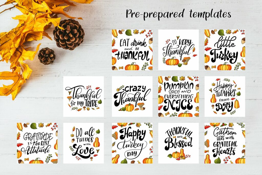 Thanksgiving Holiday Overlay+Clipart – MasterBundles