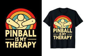 Pinball Wizard Retro Vintage Pinball Player T-shirt Design Bundle ...