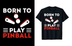 Pinball Wizard Retro Vintage Pinball Player T-shirt Design Bundle ...