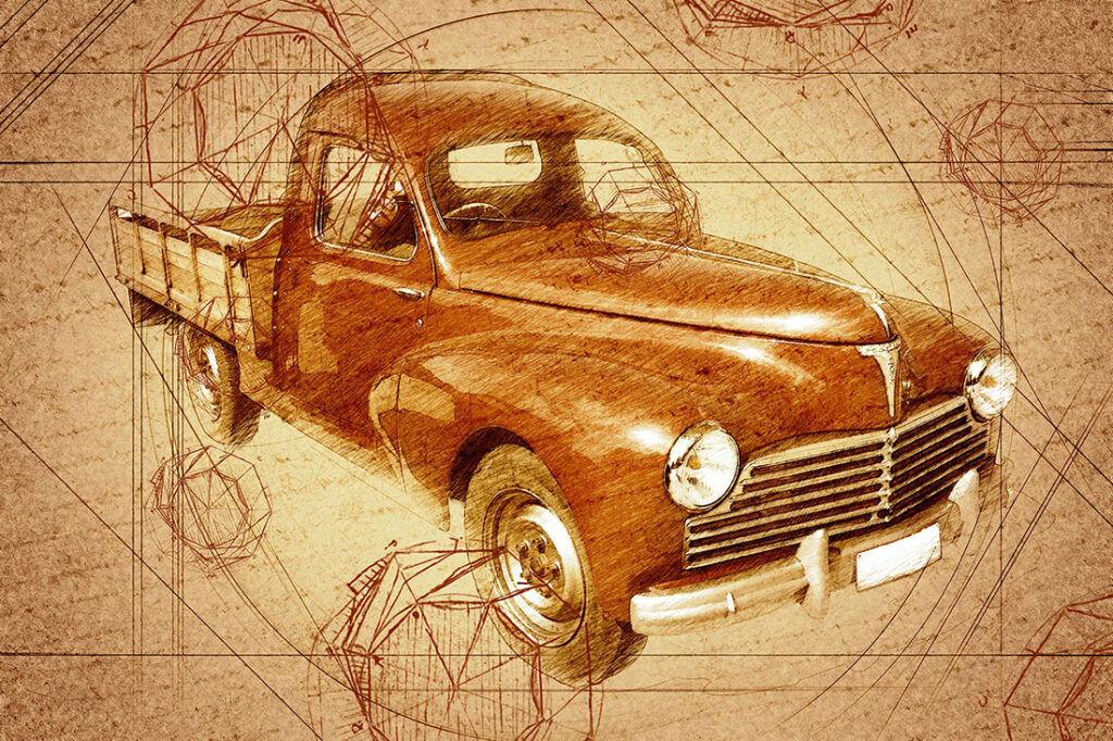 Bundle of 12 OLD TRUCKS HQ Graphics Ready to Print with Country Style ...