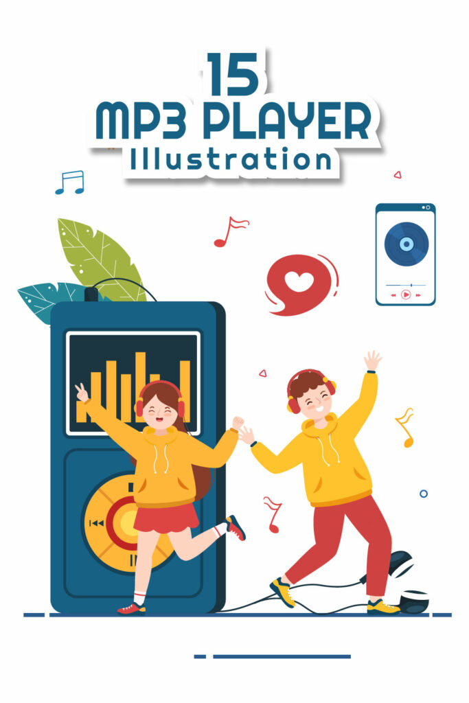 15 MP3 Player Illustration - MasterBundles