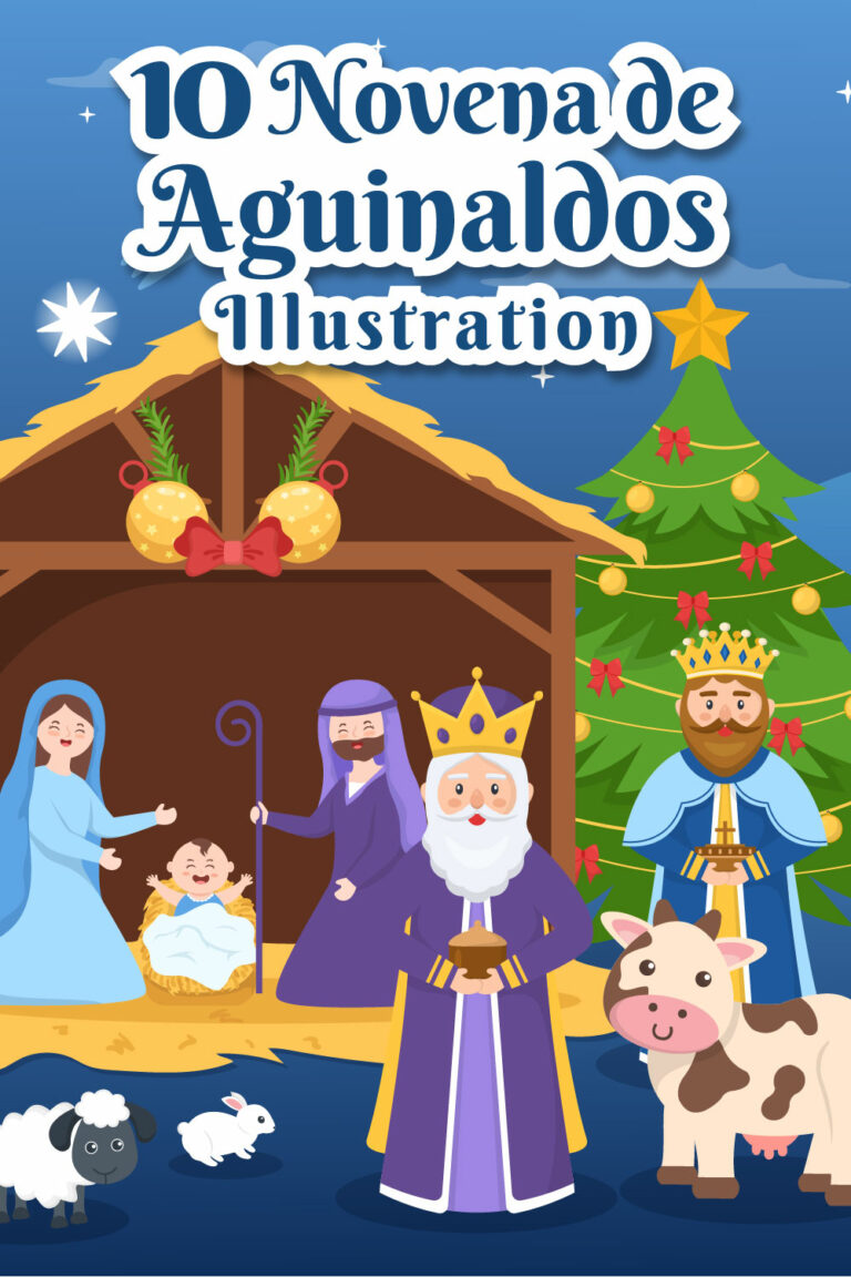10 Novena De Aguinaldos Holiday Illustration - MasterBundles