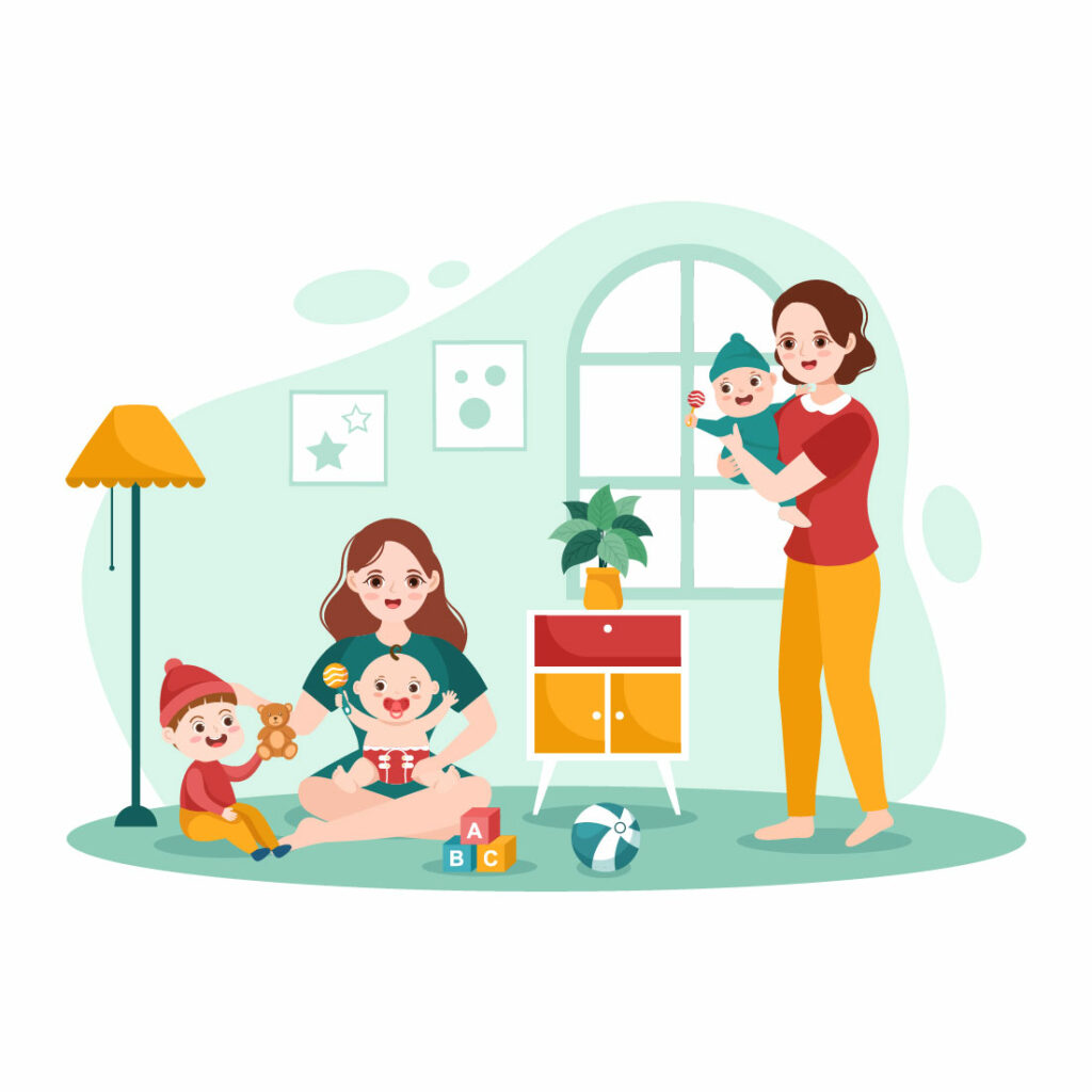 13 Babysitter or Nanny Services Illustration - MasterBundles
