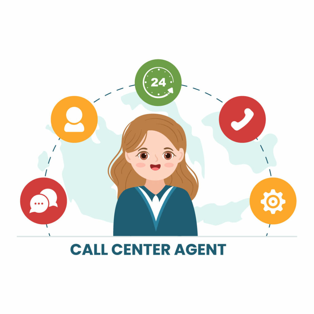 12 Call Center Agent Illustration - MasterBundles