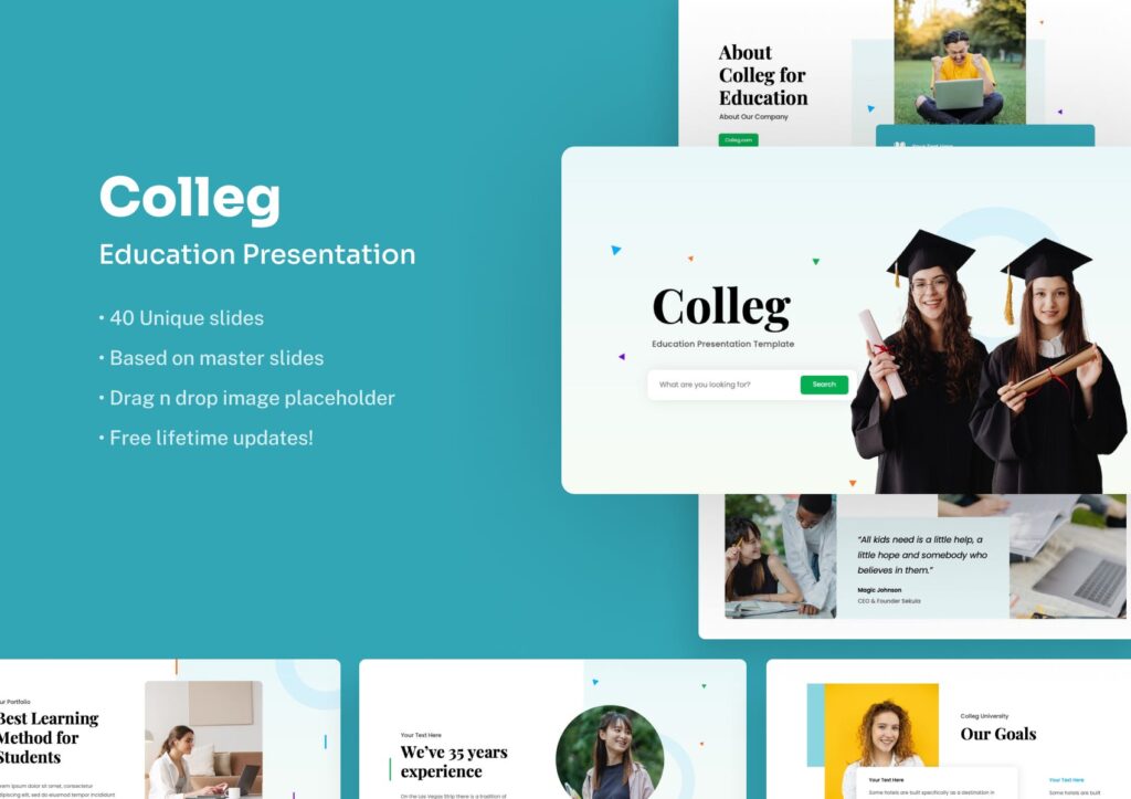 Colleg – Education PowerPoint Presentation Template – MasterBundles