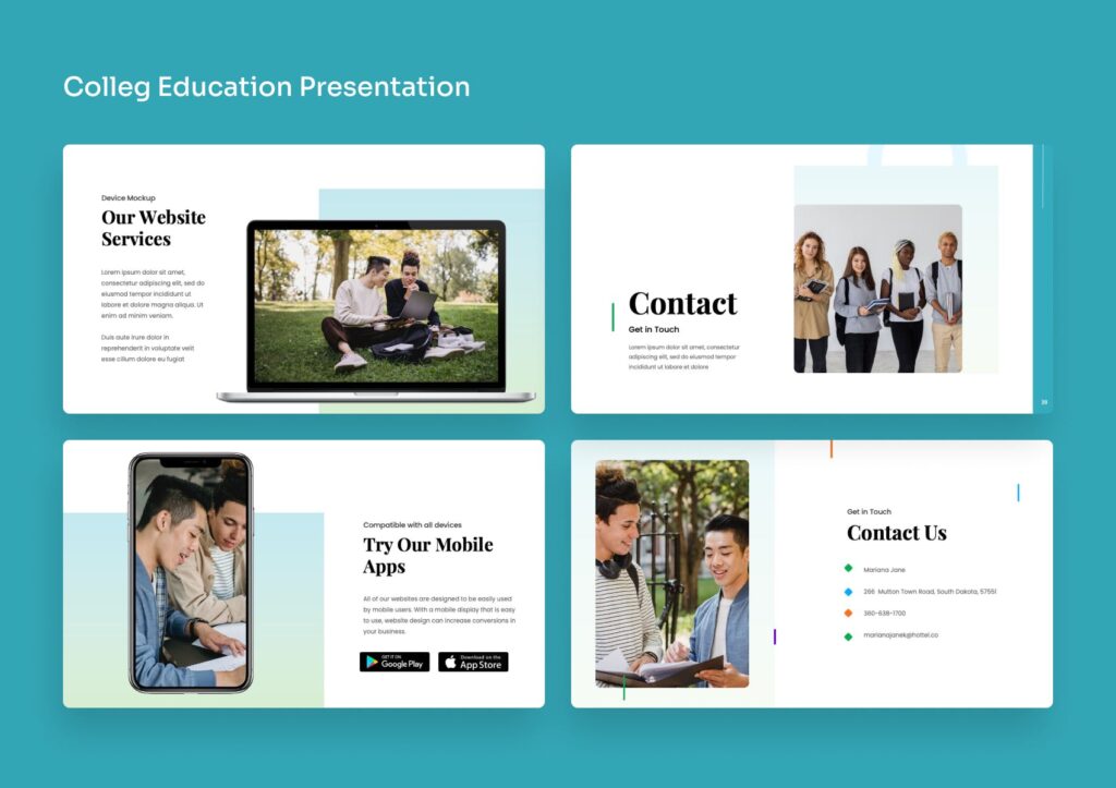 Colleg – Education PowerPoint Presentation Template – MasterBundles