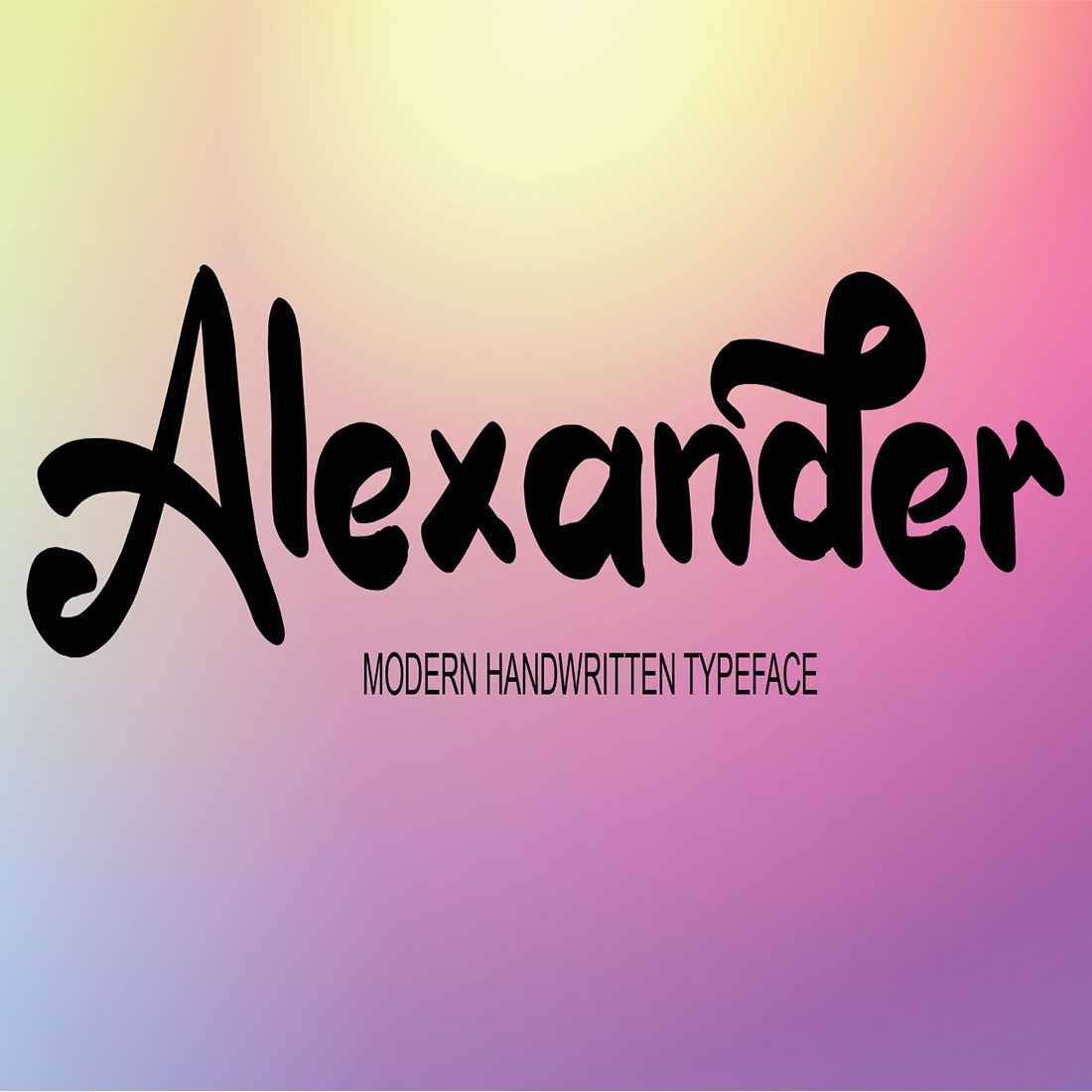 Handwriting Sans Serif Font Alexander Design - MasterBundles