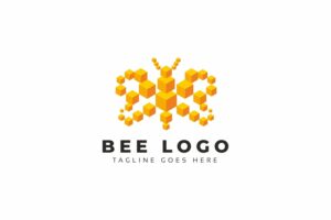 Bee 3D Logo | MasterBundles