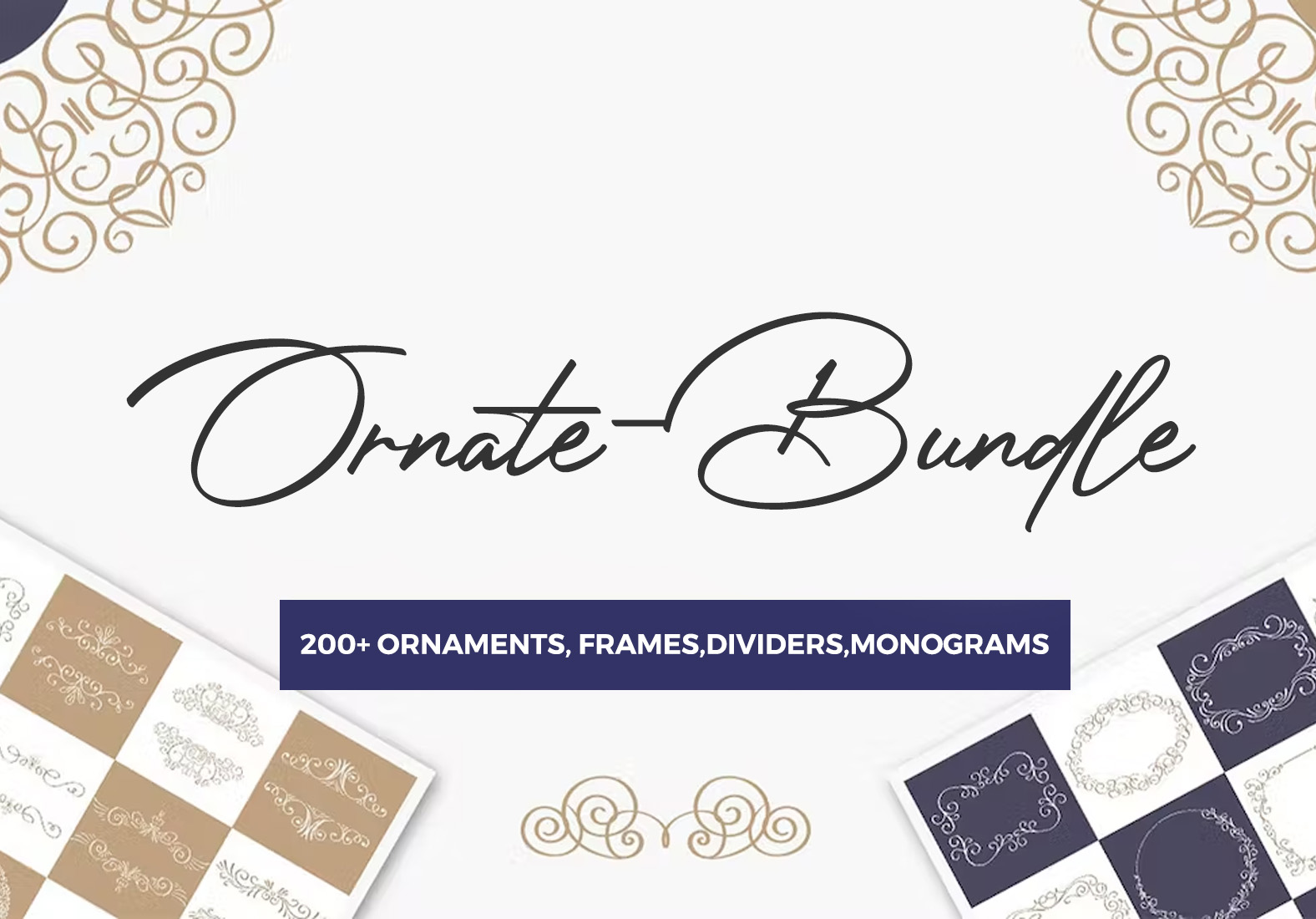 ornate branding and logos bundle - MasterBundles