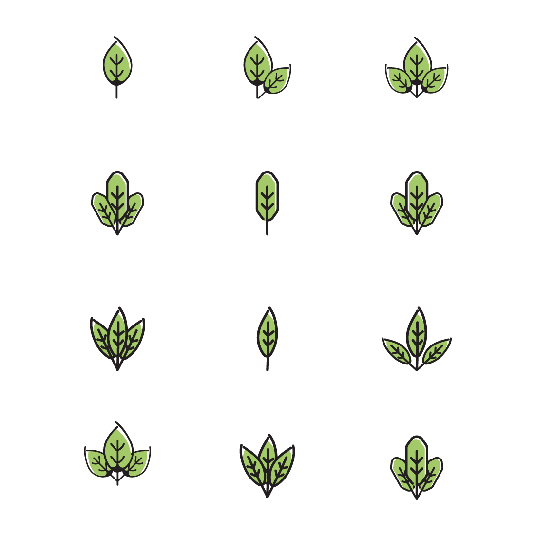 leaf icons sets - MasterBundles