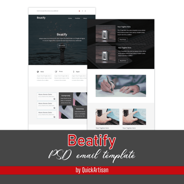 Beatify - PSD Email Template – MasterBundles