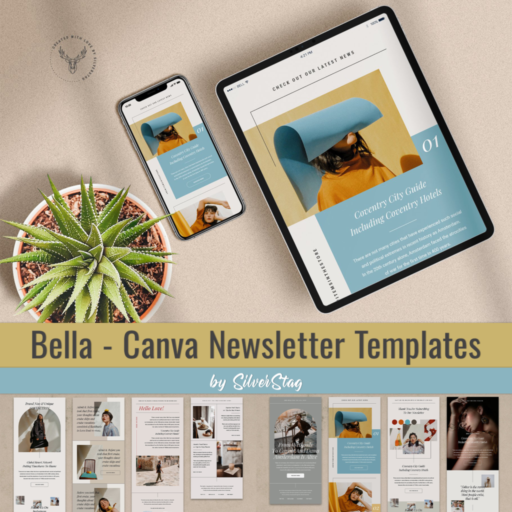 Bella - Canva Newsletter Templates – MasterBundles
