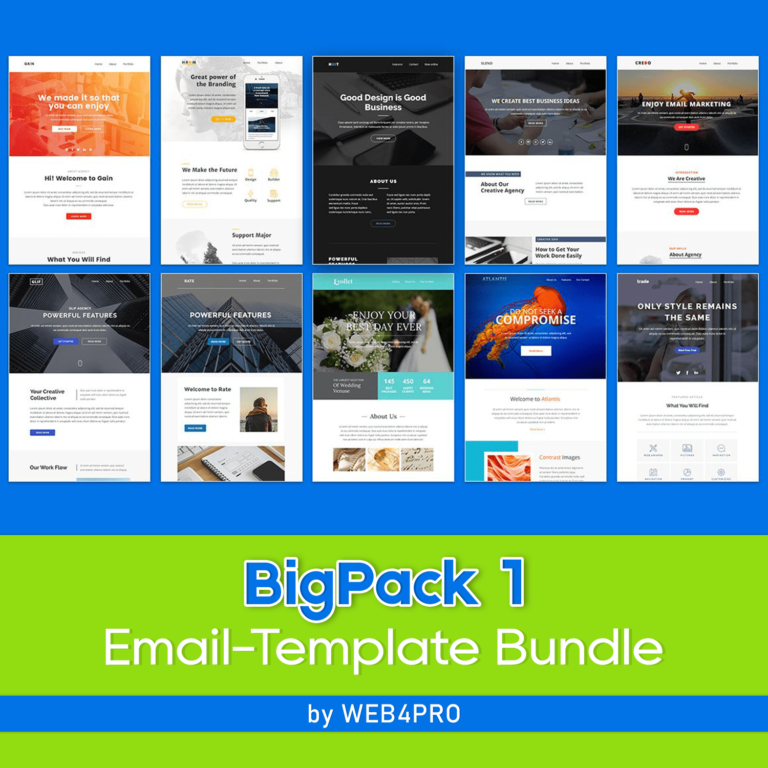 Bigpack 1 Email-Template Bundle – MasterBundles