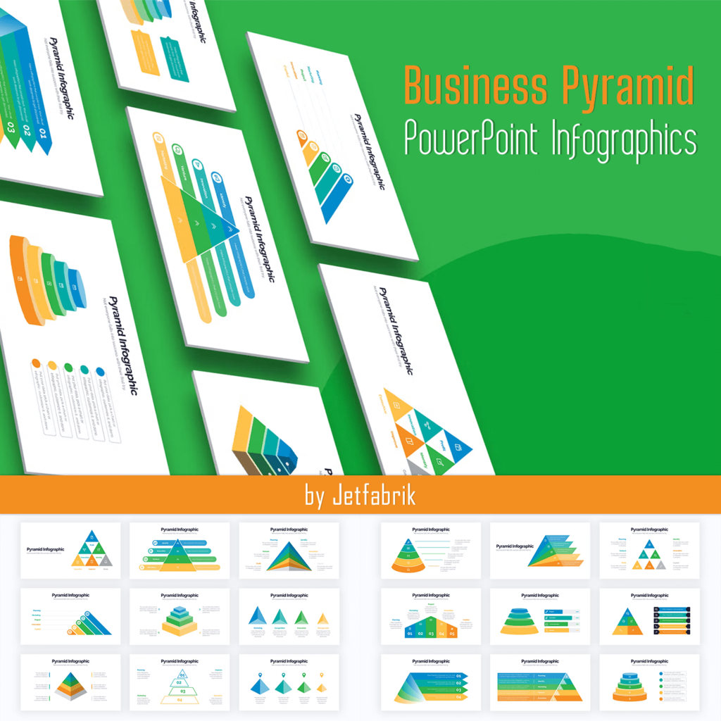 Pyramid Infographic Pack For Powerpoint Masterbundles