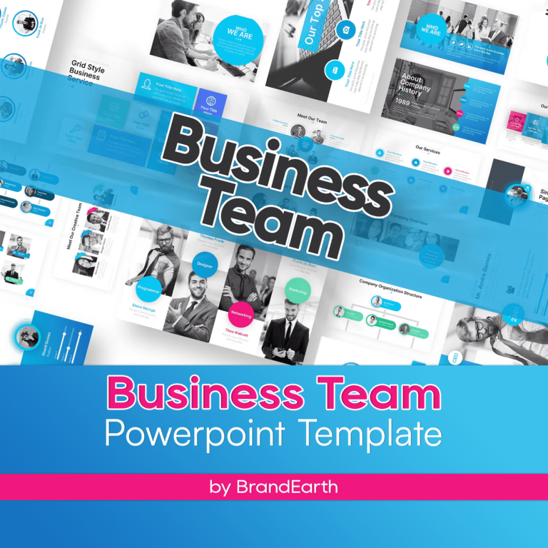Teamwork Business Presentation Template – MasterBundles